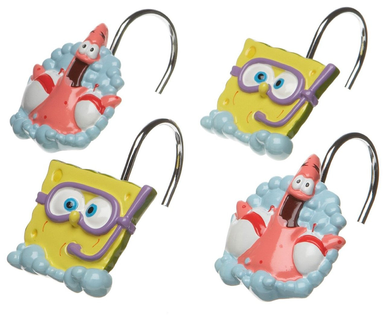Nickelodeon SpongeBob Squarepants Shower Curtain Hooks – Kids Warehouse